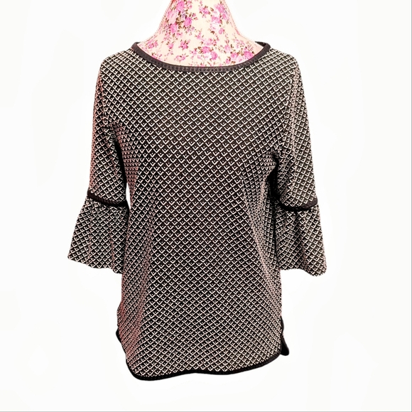 Max Studio | Tops | Max Studio Flutter Sleeve Knit Top | Poshmark